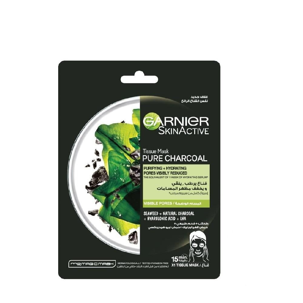 Garnier Pure Charcoal Sheet Mask Pore Tightening Feel22 Lebanon