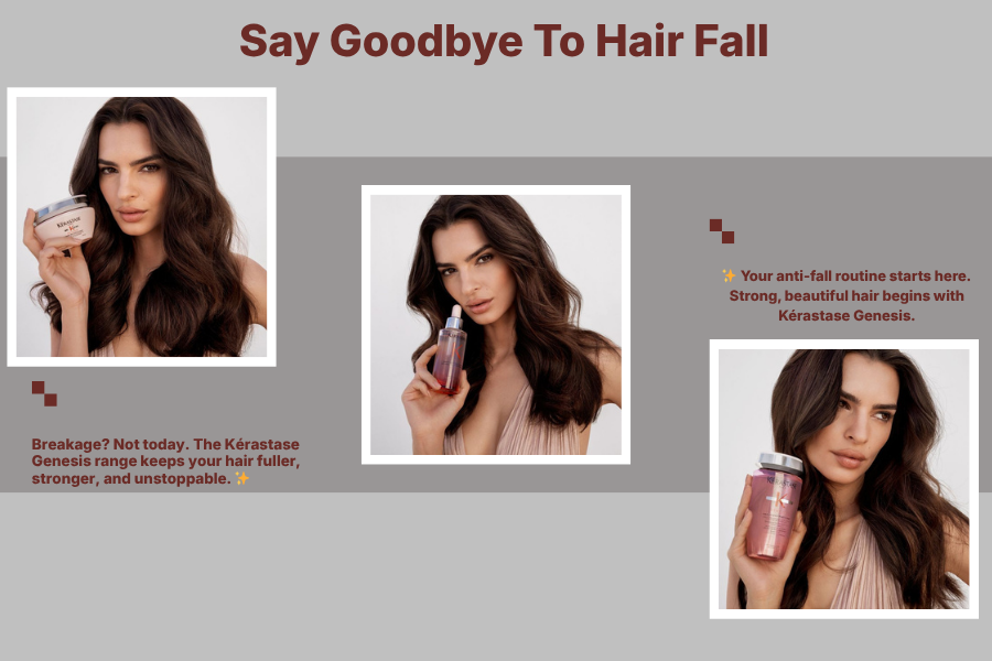 Say Goodbye To Hair Fall | Kérastase Genesis strengthens from root t ...