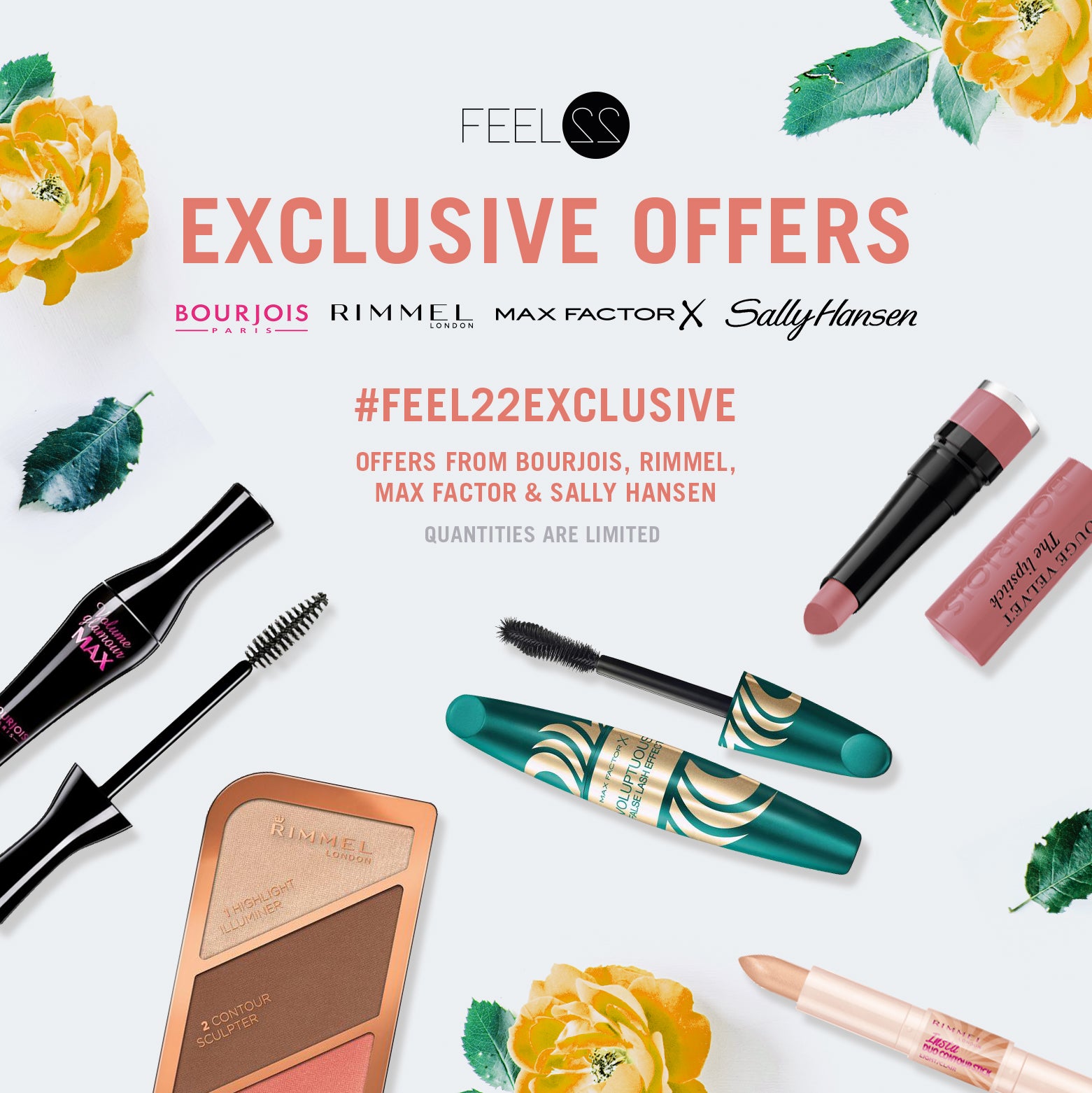 Bourjois, Rimmel & Max Factor – Feel22