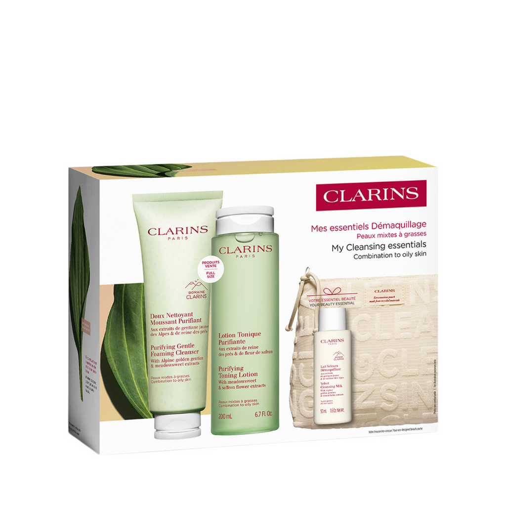 Clarins My Cleansing Essentials For Combination To Oily Skin Set ...