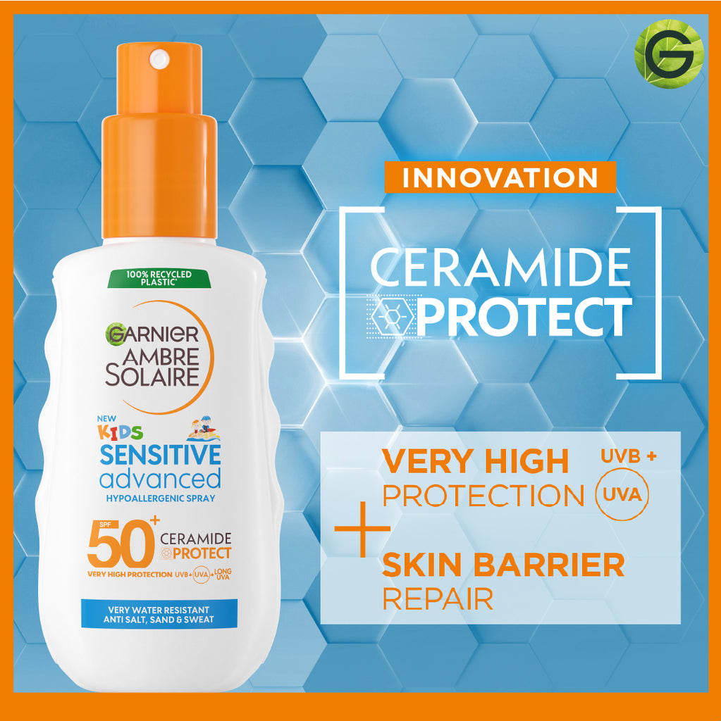 Garnier Ambre Solaire Sensitive Advanced SPF 50+ Ceramide Protect ...