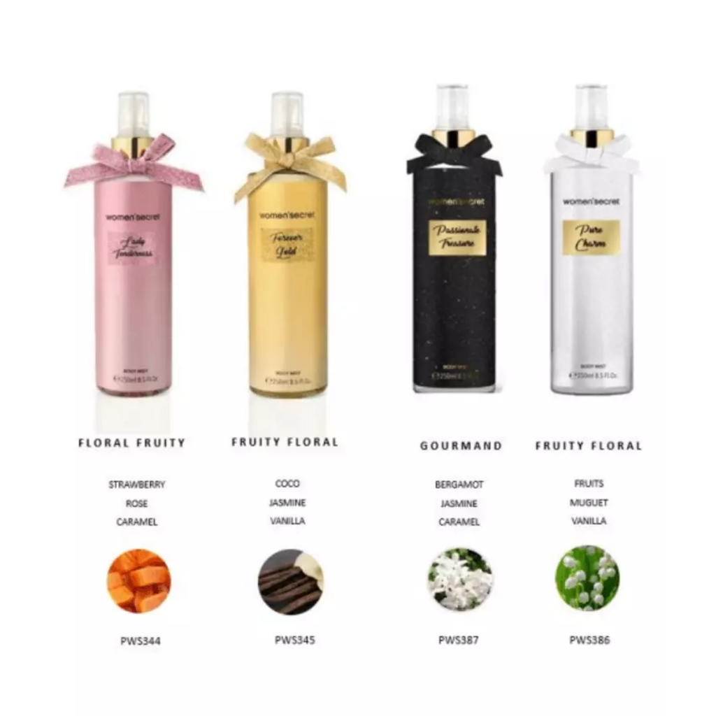 Women'Secret Body Mist Coffret 4X50ml| Perfumes – Feel22