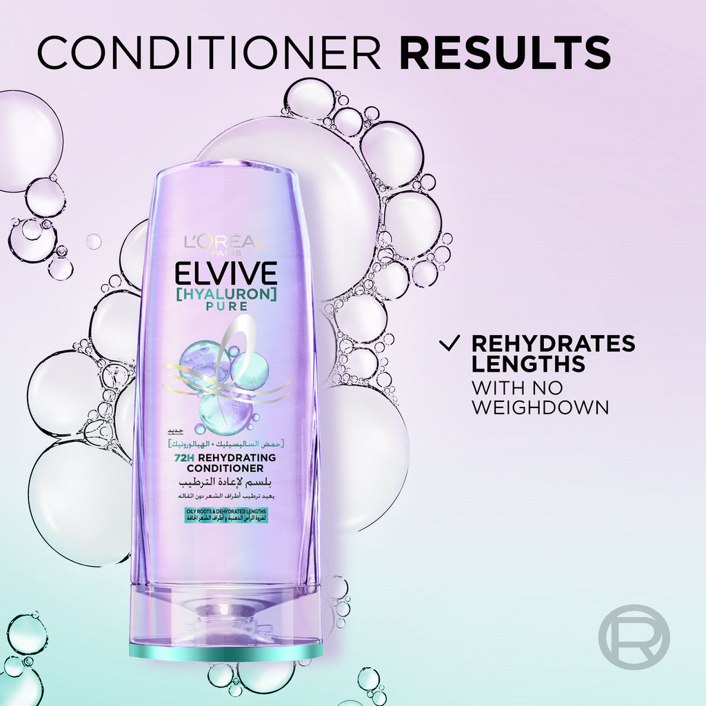 L'Oréal Paris Elvive Hyaluron Pure Conditioner 200ml | Haircare – Feel22