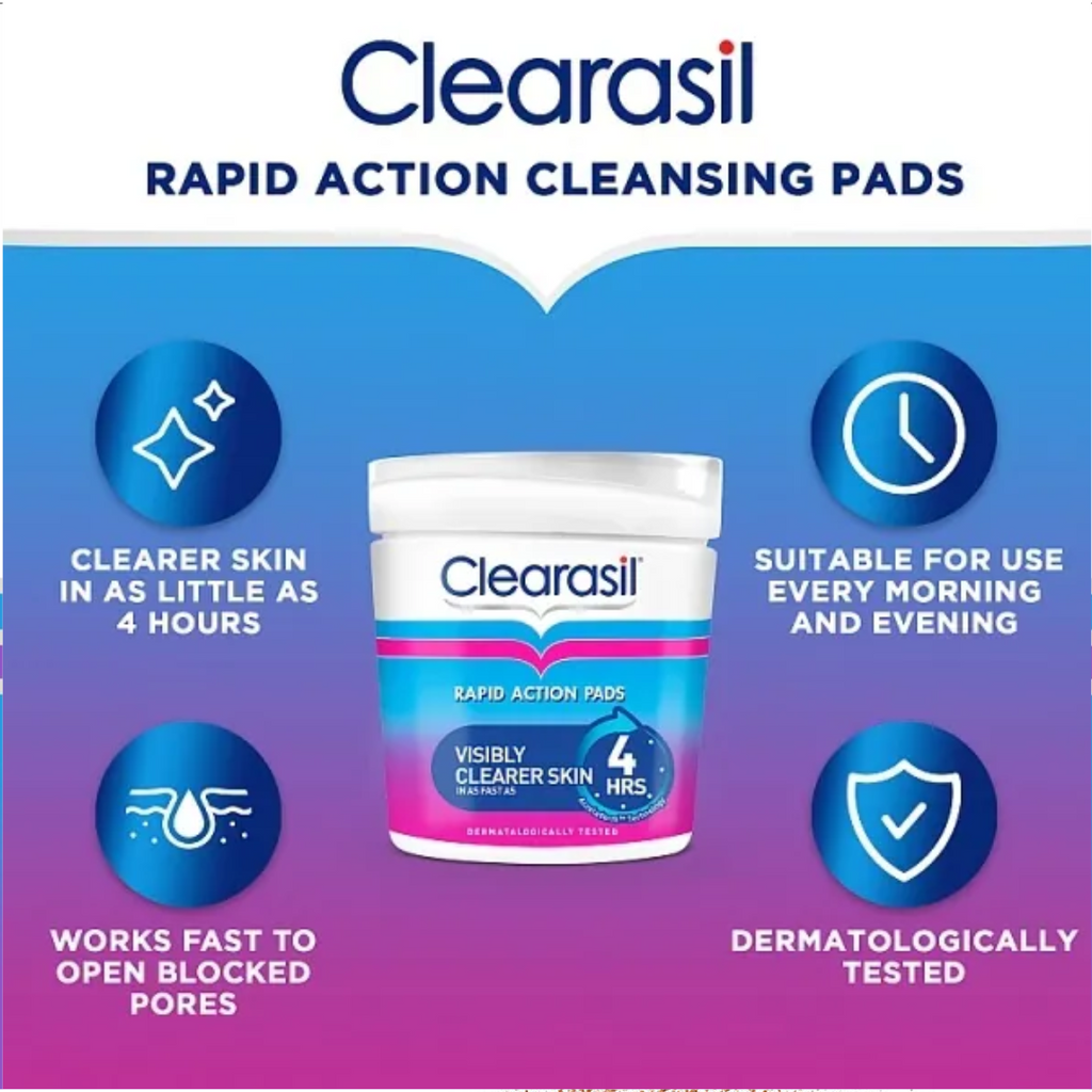 Clearasil UltraRapid Action Pad 65 Pads| Skincare Tools – Feel22