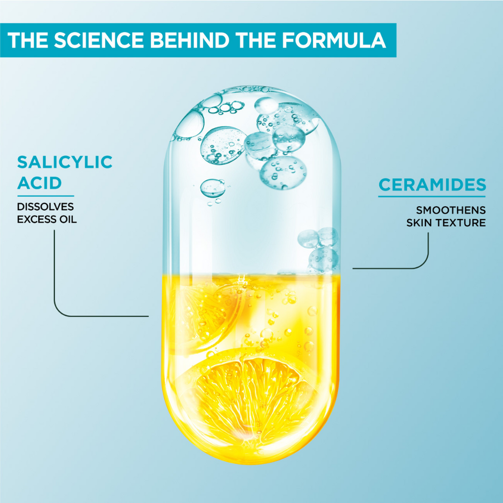 Garnier Fast Clear Gentle Cleanser Hydrating Face Wash for Acne Prone ...