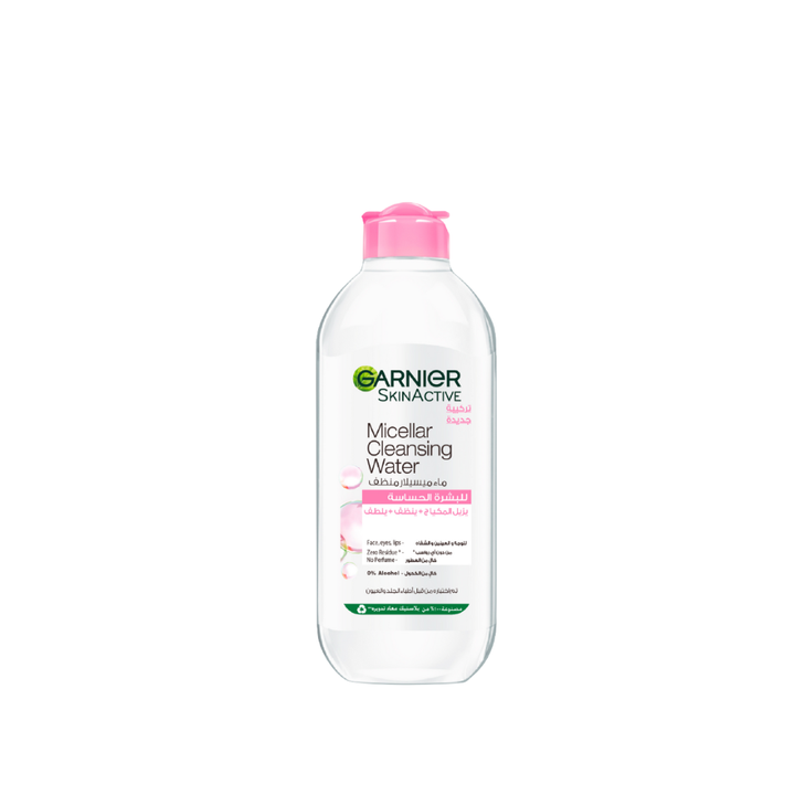 Garnier Micellar Water Facial Cleanser and Makeup Remover Pink for Sen ...