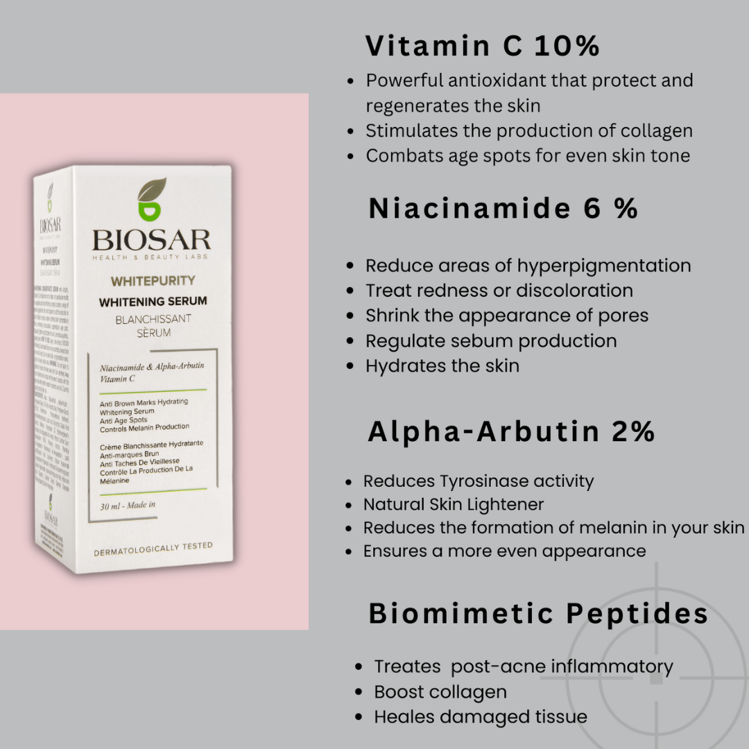 Biosar Whitepurity Serum 30ml| Skin Care – Feel22