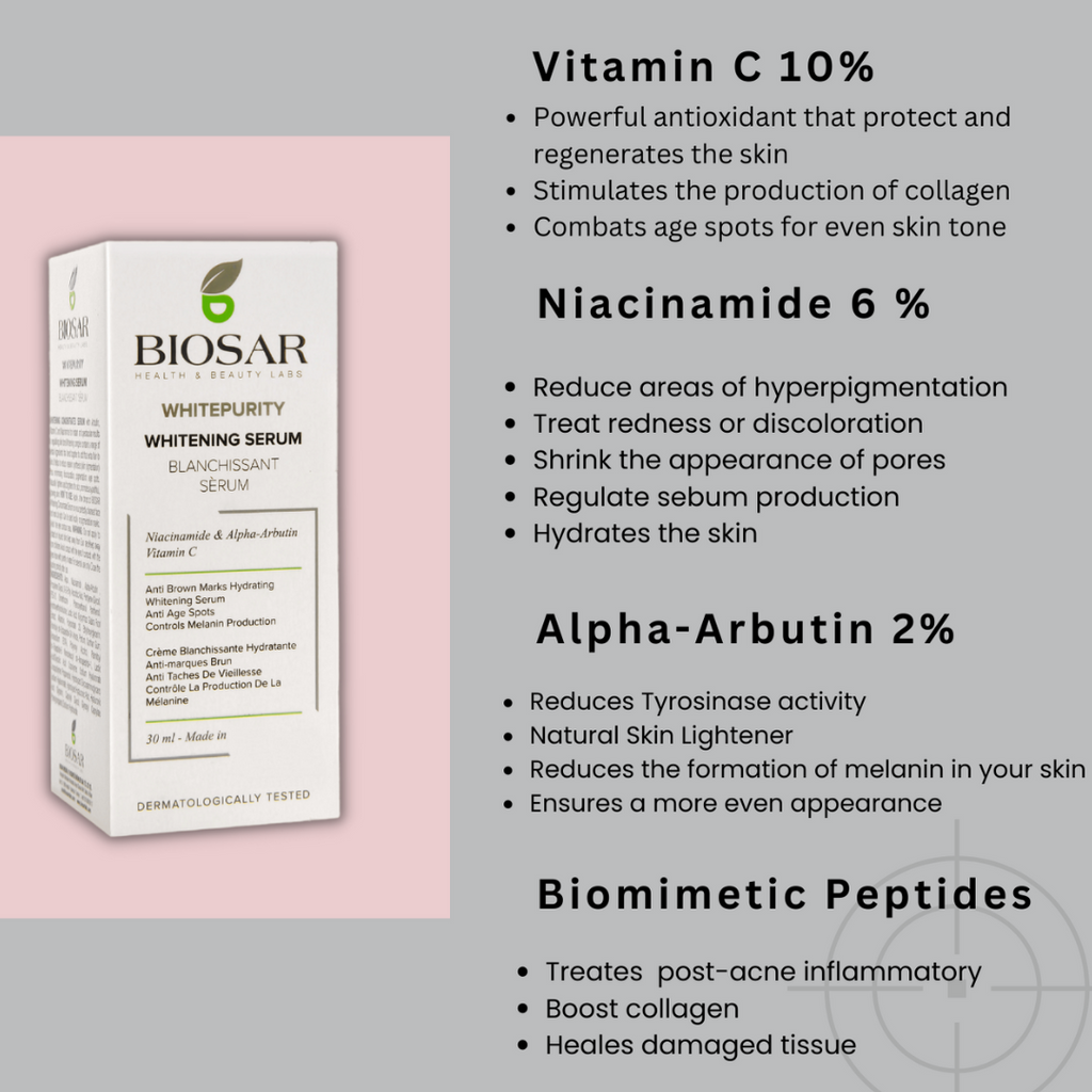 Biosar Whitepurity Serum 30ml| Skin Care – Feel22