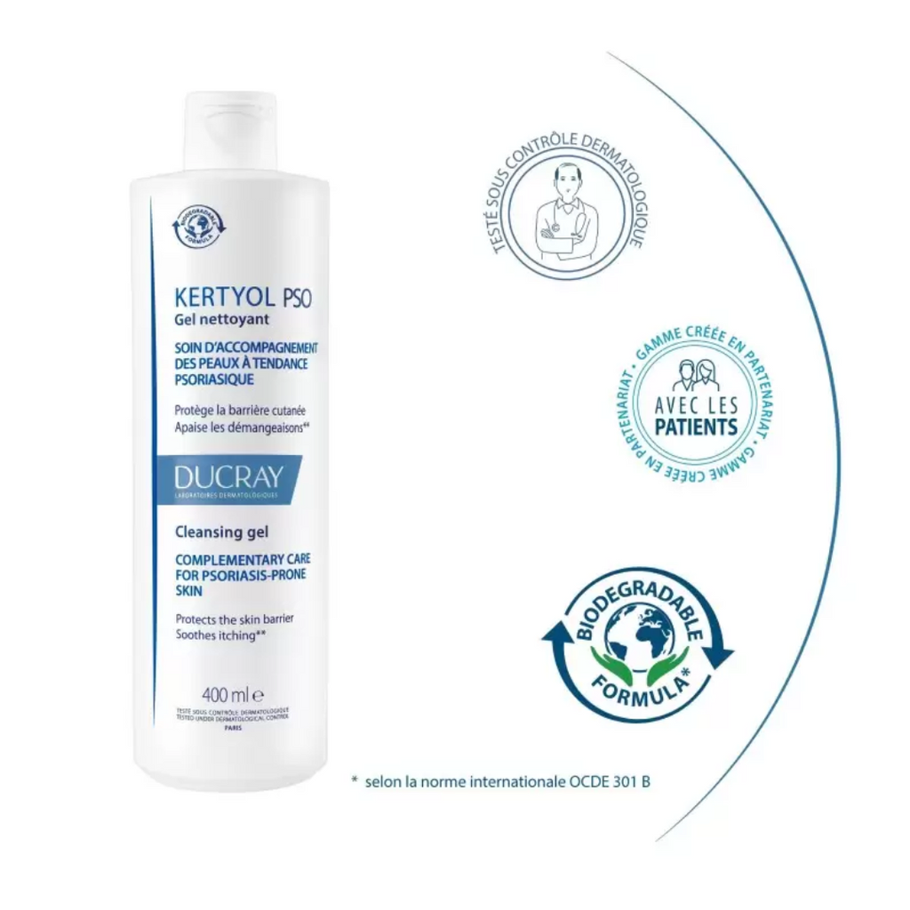 Ducray Kertyol Psoriasis Gel For Psoriasis-Prone Skin 400ml| Skincare ...