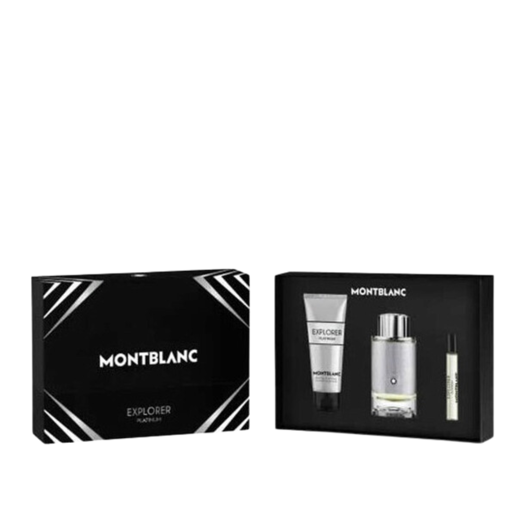 Mont Blanc Men's Explorer Platinum Gift Set | Perfume Sets – Feel22