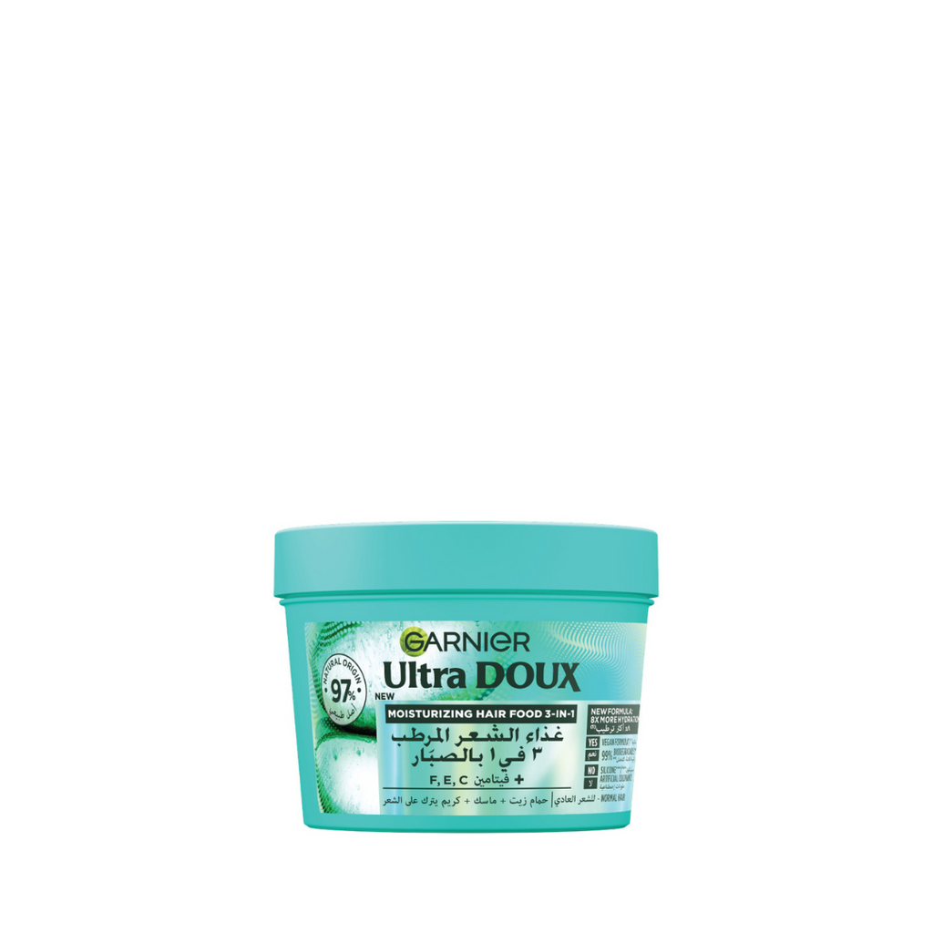 Garnier Ultra Doux Aloe Vera Vegan Hair Food 3in1 Mask For Dehydrated ...