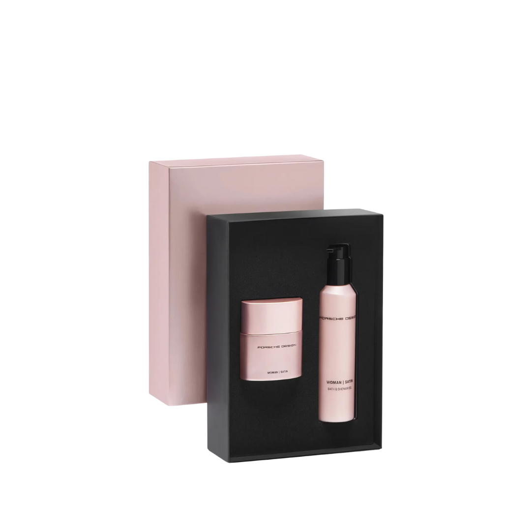 Porsche Design Women Satin Eau De Parfum 50ml+ Bath & Shower Gel 200ml ...