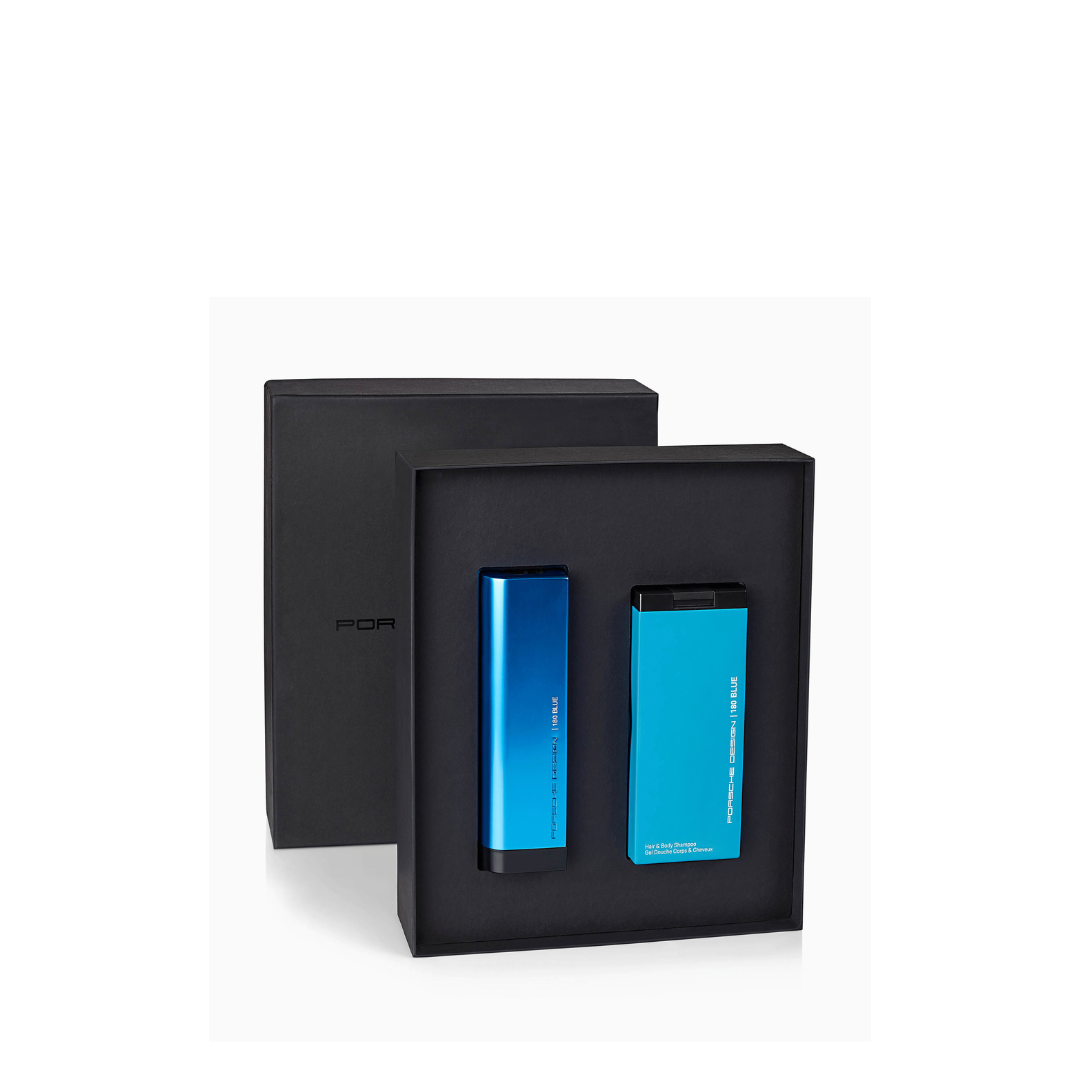 Porsche Design 180 Blue Eau De Toilette + Hair & Body Shampoo 200ml Set ...