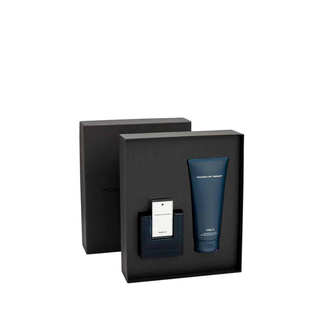 Porsche Design Pure 22 Eau De Parfum 100ml + Hair & Body Shampoo 200ml ...