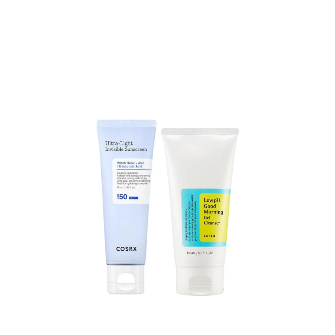Cosrx Low Ph Cleanser x Invisible Sunscreen Bundle At 15% Off | Korean ...