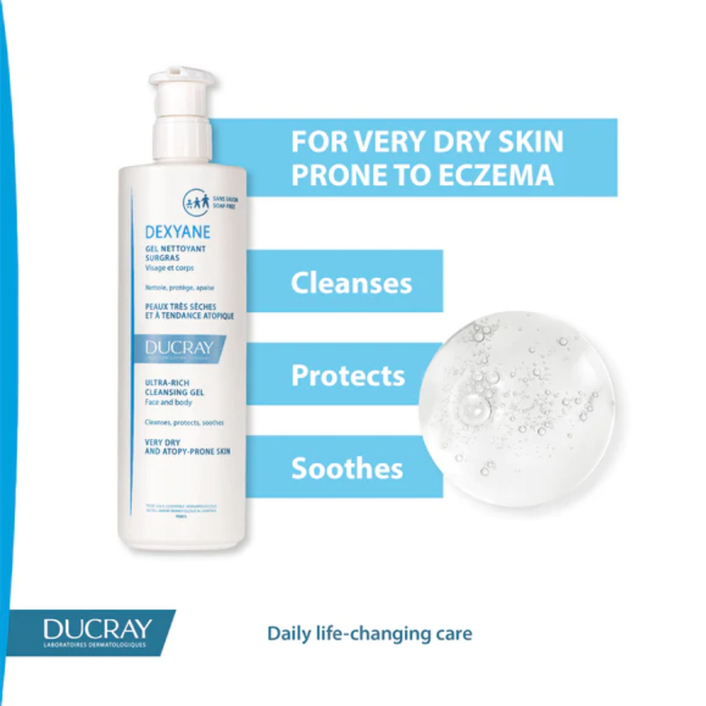 Ducray Dexyane Ultra-Rich Cleansing Gel For Eczema And Atopic ...