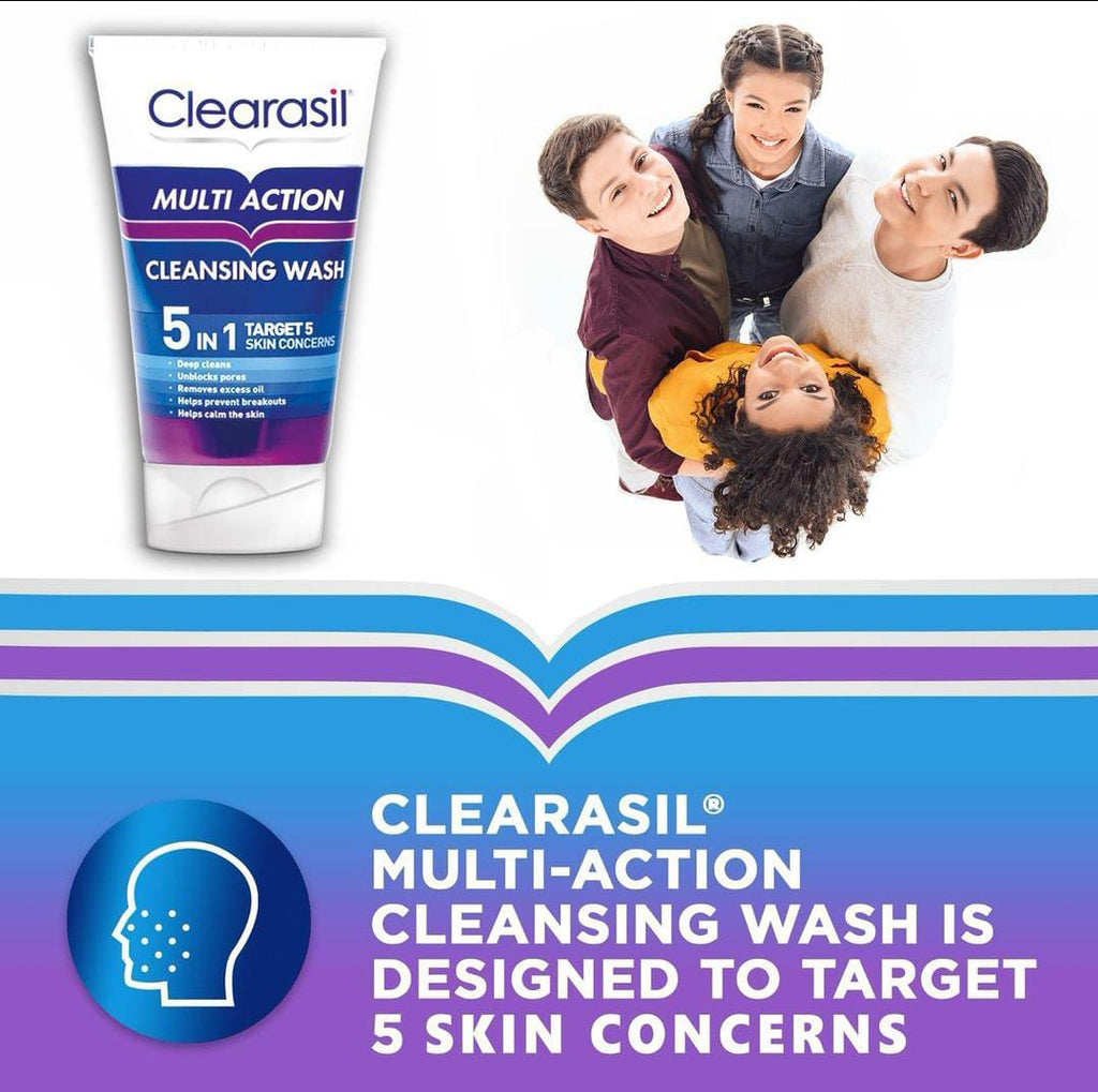 Clearasil MultiAction 5 in 1 Wash 150ml| Skincare – Feel22