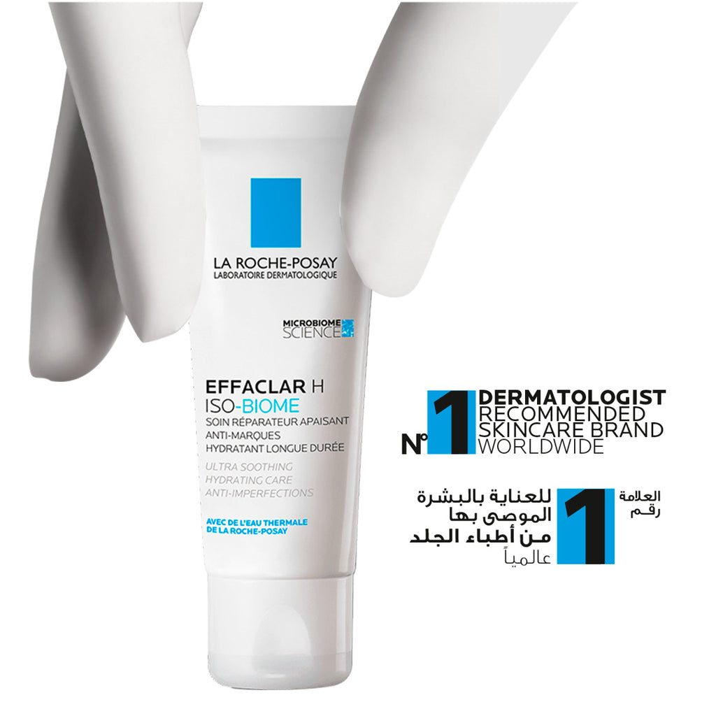 La Roche-Posay Effaclar H Isobiome Acne Moisturizing Cream for Very Dry ...