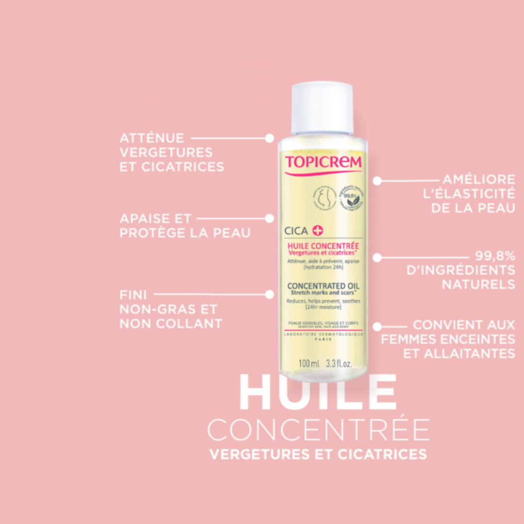 Topicrem CICA Concentrated Oil Stretch Marks and Scars 100ml| Skincare ...