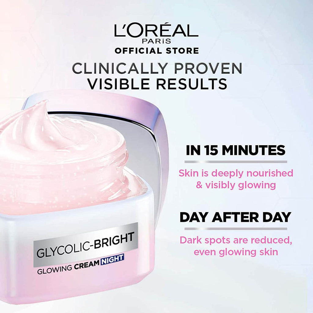 L'Oreal Paris Glyco Bright Night Cream 50ml| Skincare – Feel22