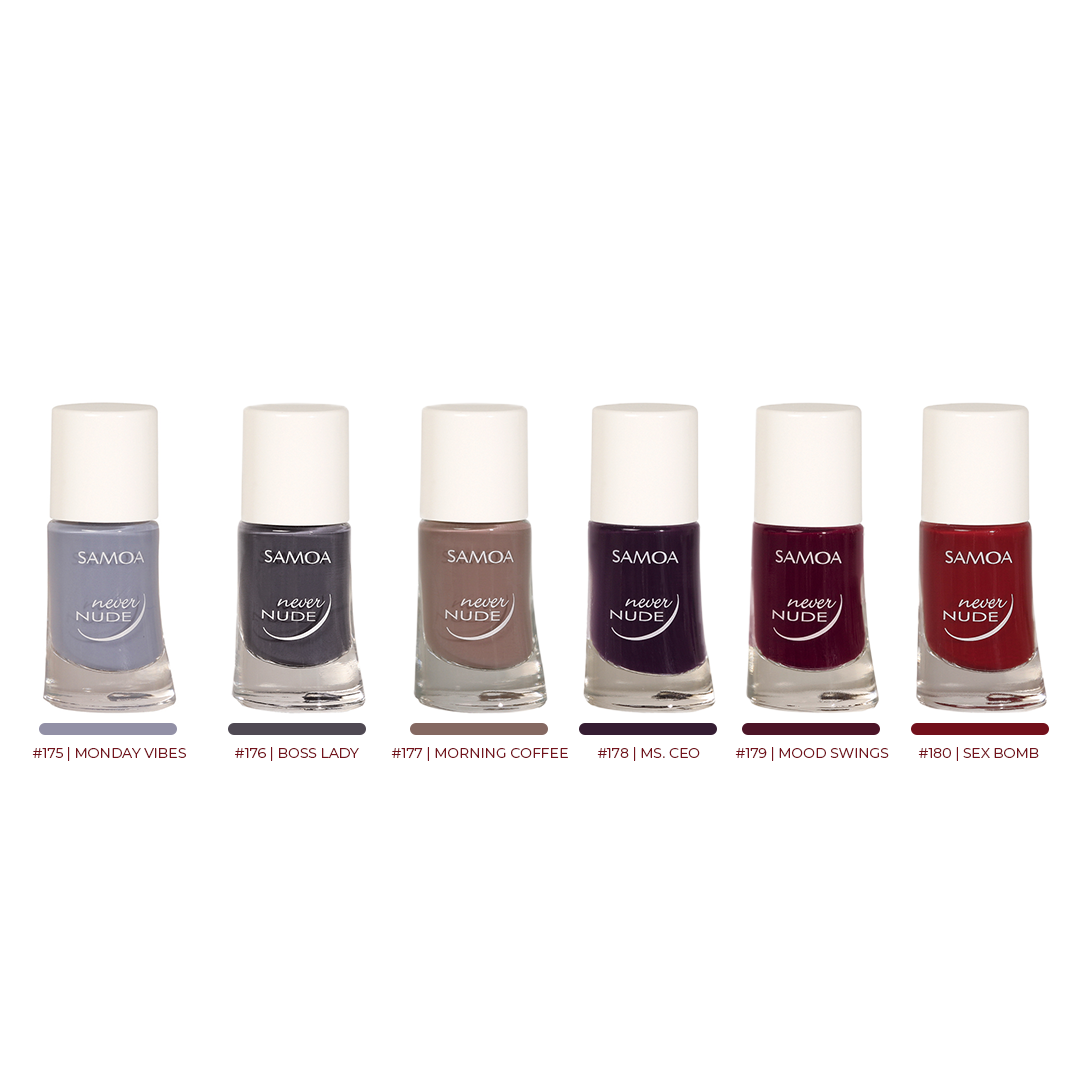 Samoa Never Nude Nail Polish Winter 2017 Collection (4 Colors) | Nail ...