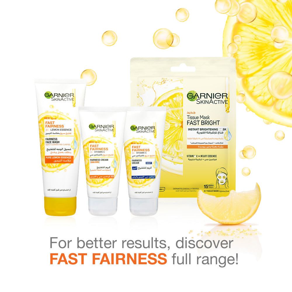 Garnier Skin Active Fast Bright Day Cream with 3x Vitamin C and Lemon ...