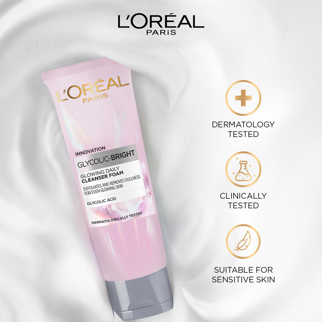 L’Oreal Paris Glycolic Bright Instant Glowing Face Wash 100ml ...
